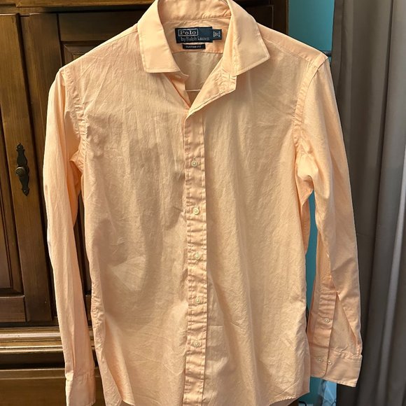 Polo Ralph Lauren | Shirts | Mens Teen Polo Dress Shirt Peach In Color ...